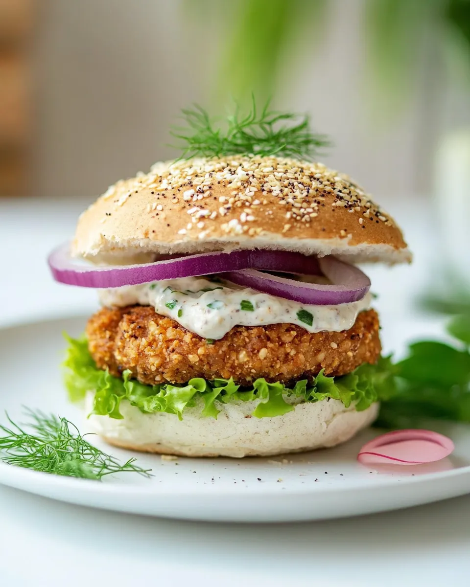 Buffalo Ranch Chickpea Burger - ForkandPan