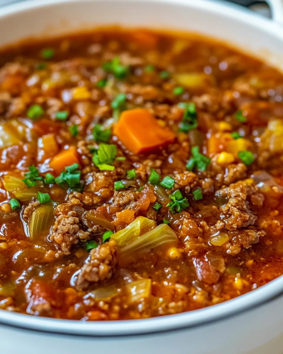Cabbage Roll Soup Recipe - ForkandPan
