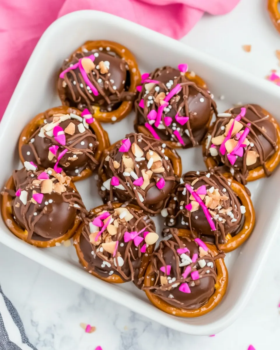 Easy Pretzel Turtles (3 Ingredients!) - ForkandPan