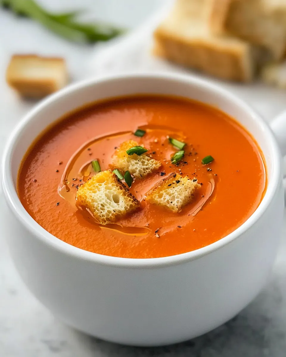 Easy Tomato Soup - ForkandPan