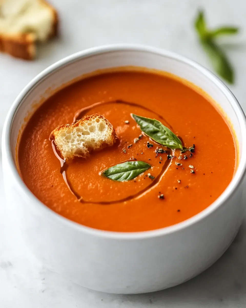 Easy Tomato Soup - ForkandPan