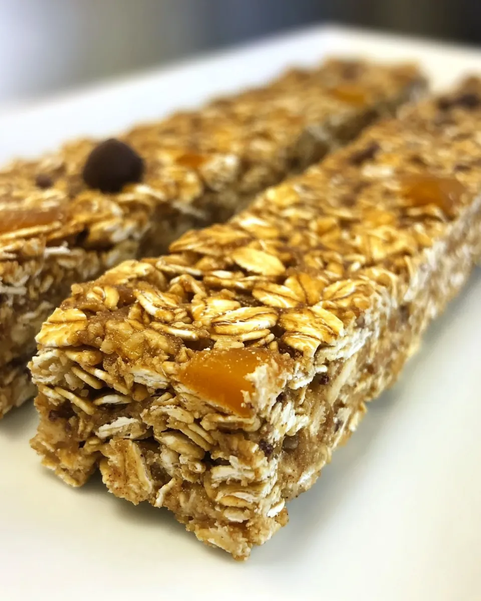 Oat & Fruit Chocolate Chip Granola Bars - ForkandPan