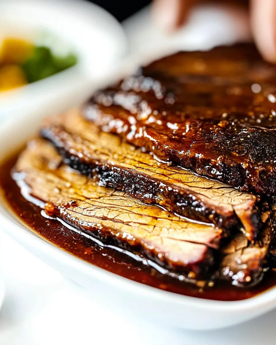 Slow-Cooker Brisket - ForkandPan