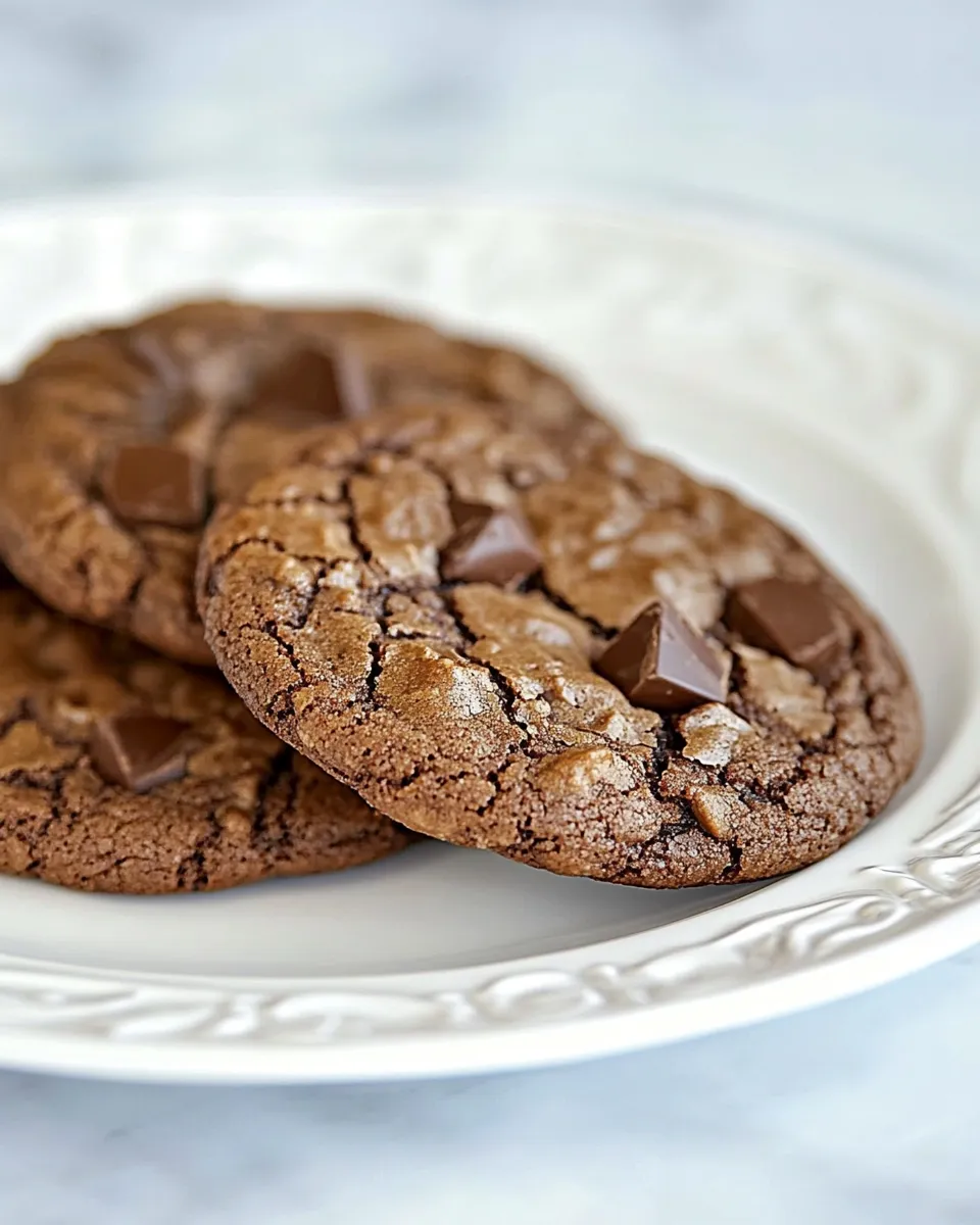 Triple Chocolate Cookies Recipe - ForkandPan