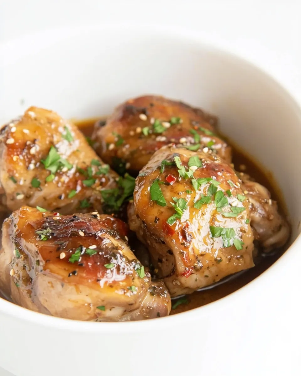 Asian-Inspired Instant Pot Chicken Thighs - ForkandPan