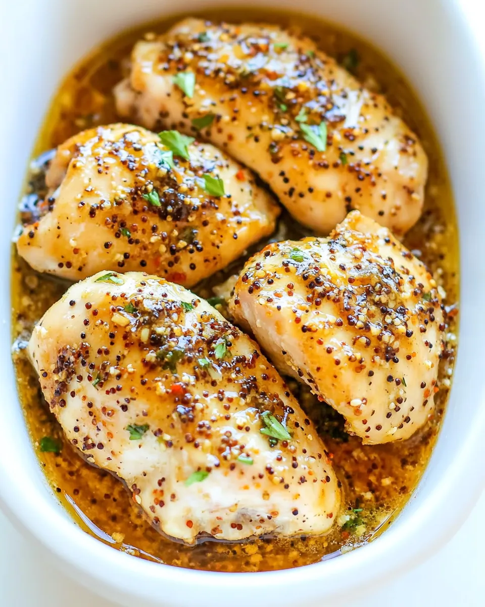 Baked Honey Mustard Chicken - ForkandPan