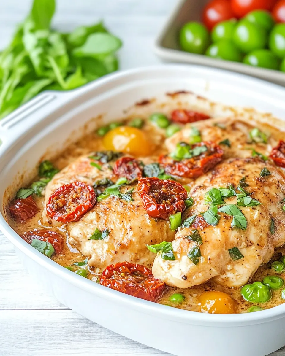 Chicken with Sun-Dried Tomato Sauce - ForkandPan
