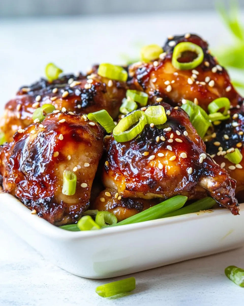 Crispy Air Fryer Asian Chicken Thighs - ForkandPan