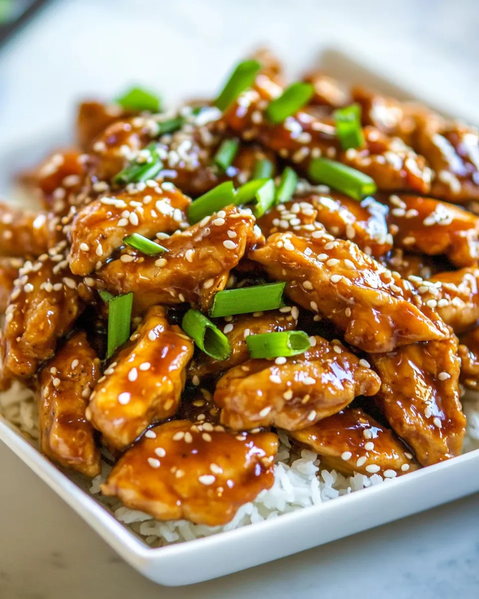 Healthier 20 Minute Sesame Chicken - ForkandPan