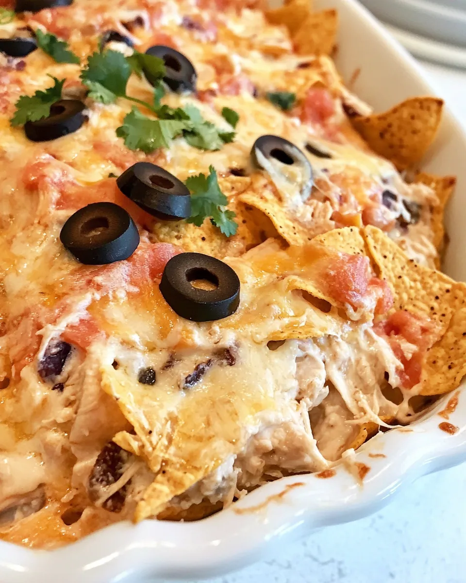 Mexican Chicken Dorito Casserole - ForkandPan