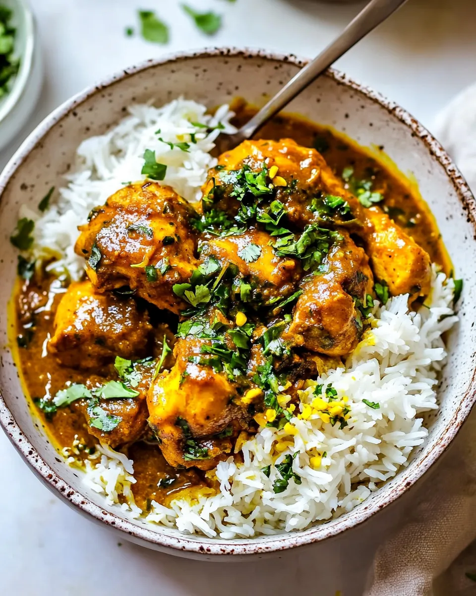 Simple Coconut Chicken Curry. - ForkandPan