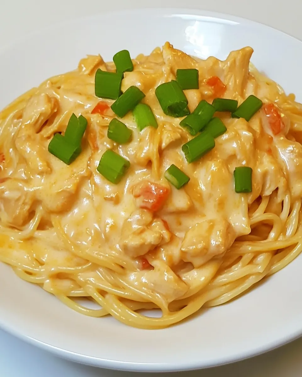 Buffalo Chicken Spaghetti - ForkandPan