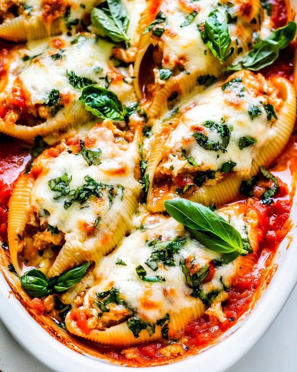 Chicken Stuffed Shells - ForkandPan