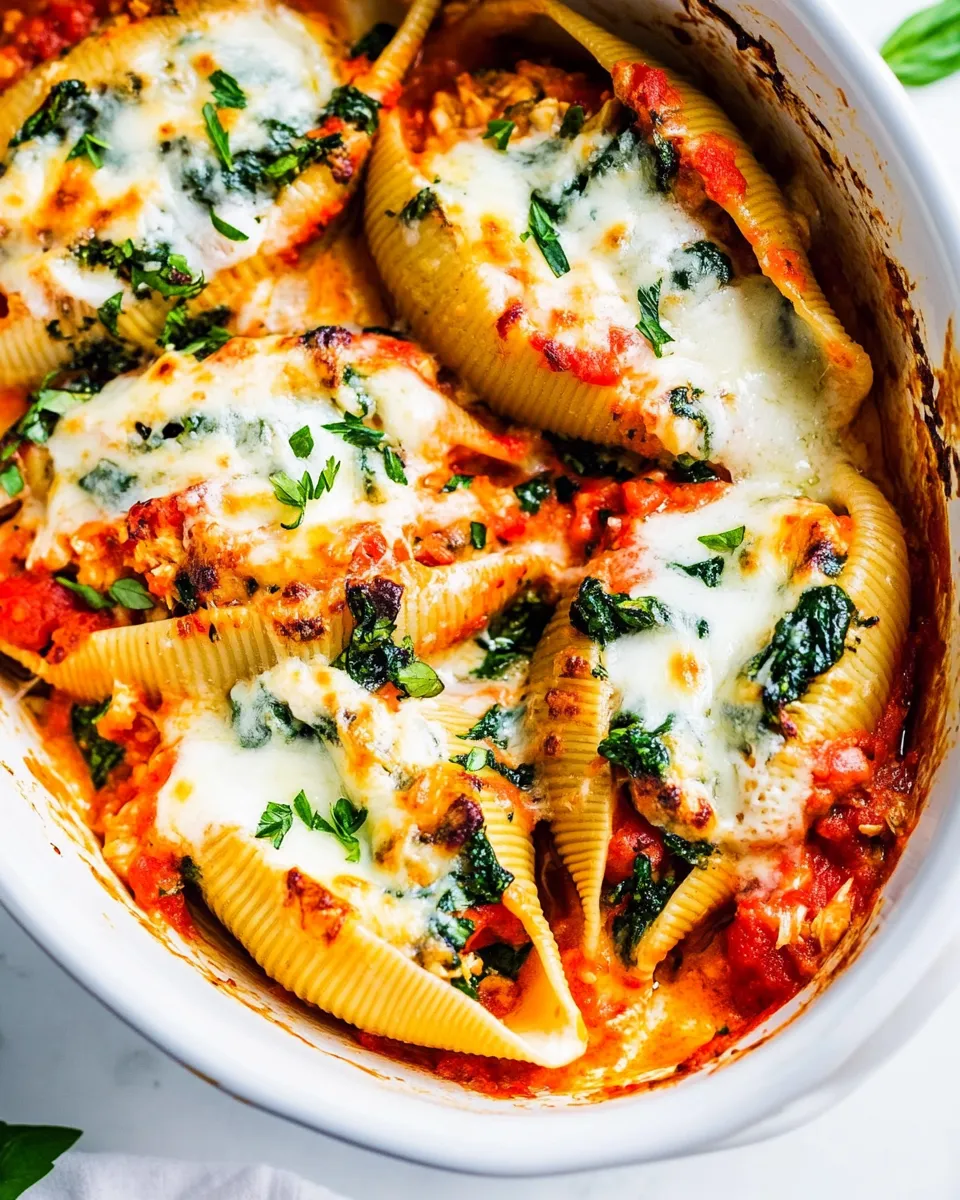 Chicken Stuffed Shells - ForkandPan