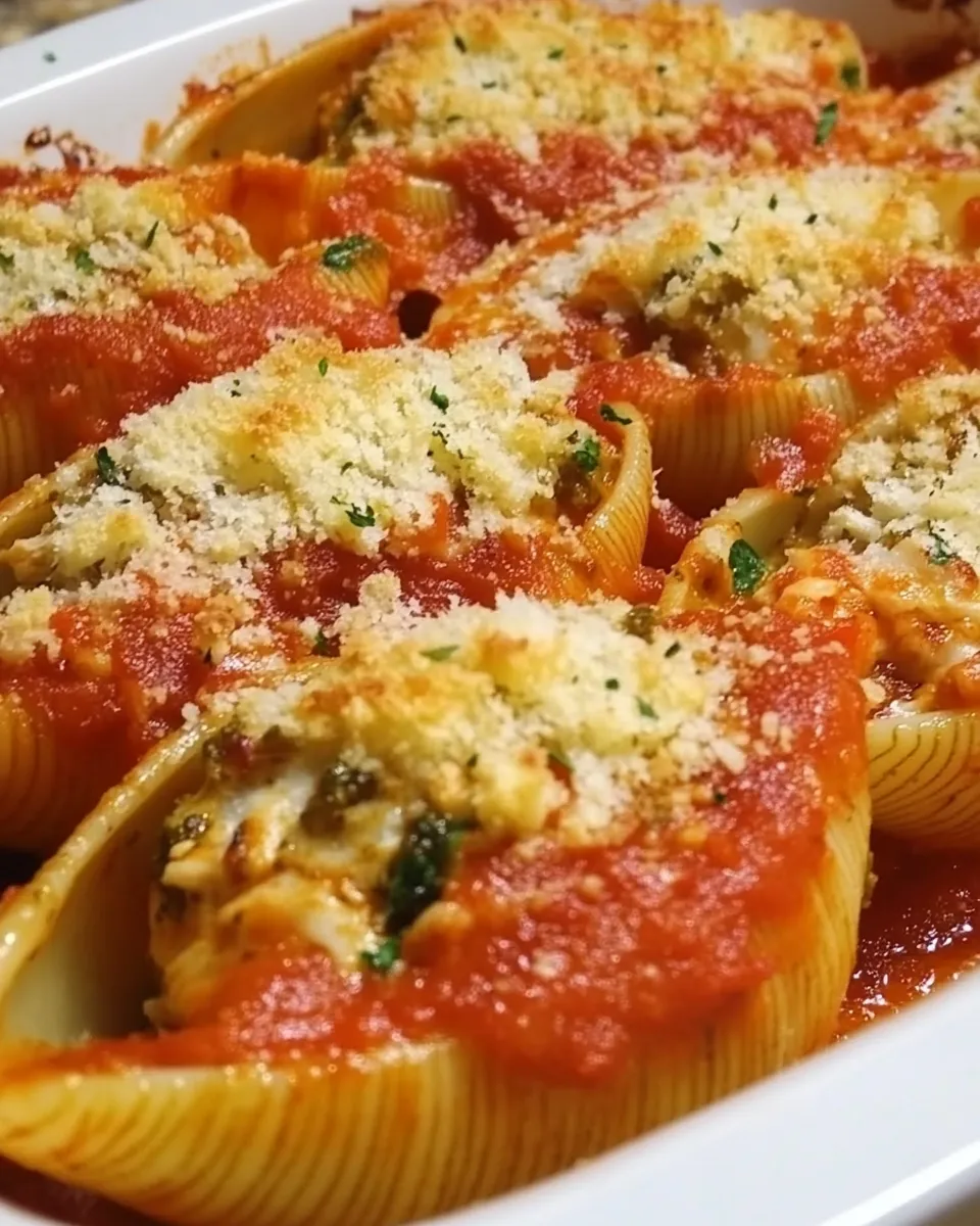 Chicken and Pesto Stuffed Shells - ForkandPan