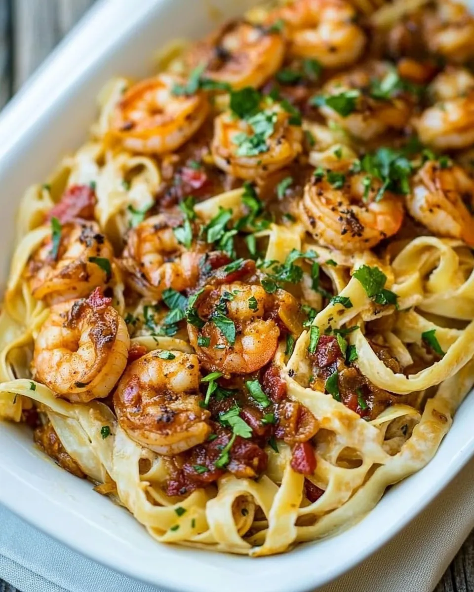 Crispy Cajun Shrimp Fettuccine - ForkandPan