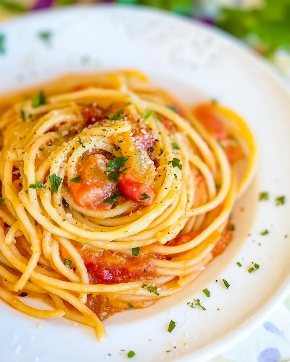 Dominican Spaghetti (Espaguetis) - ForkandPan