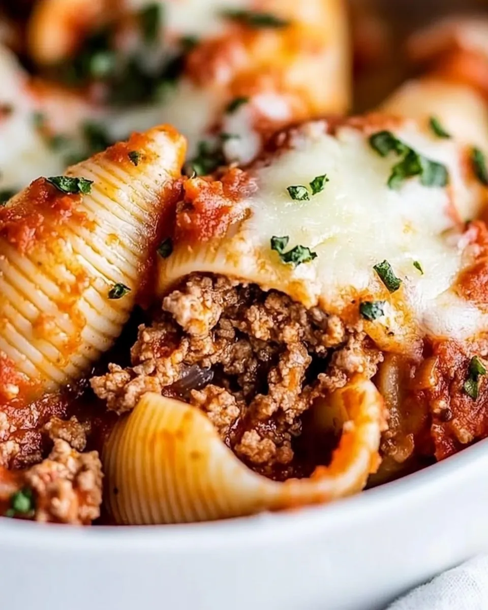 Ground Beef Stuffed Shells - ForkandPan