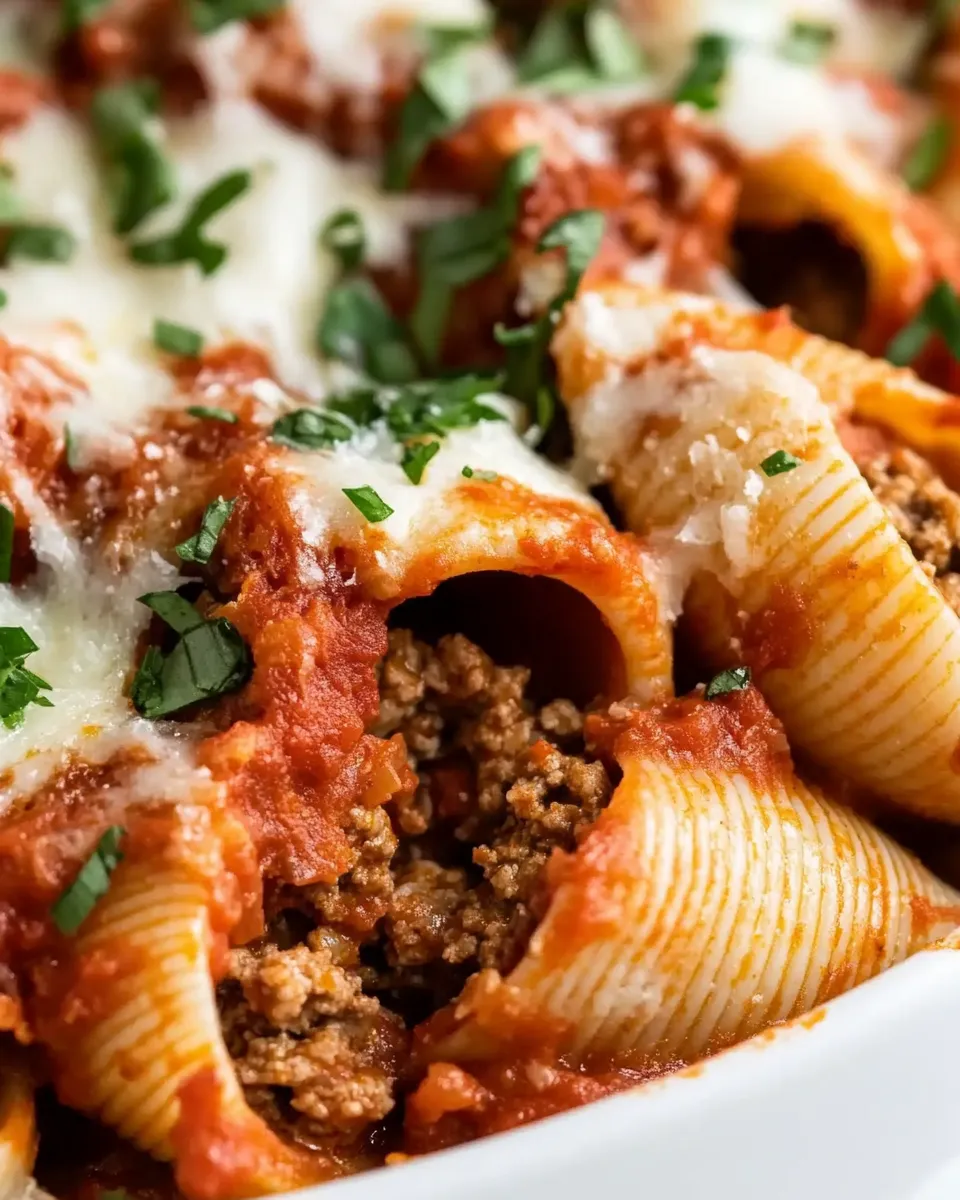 Ground Beef Stuffed Shells - ForkandPan