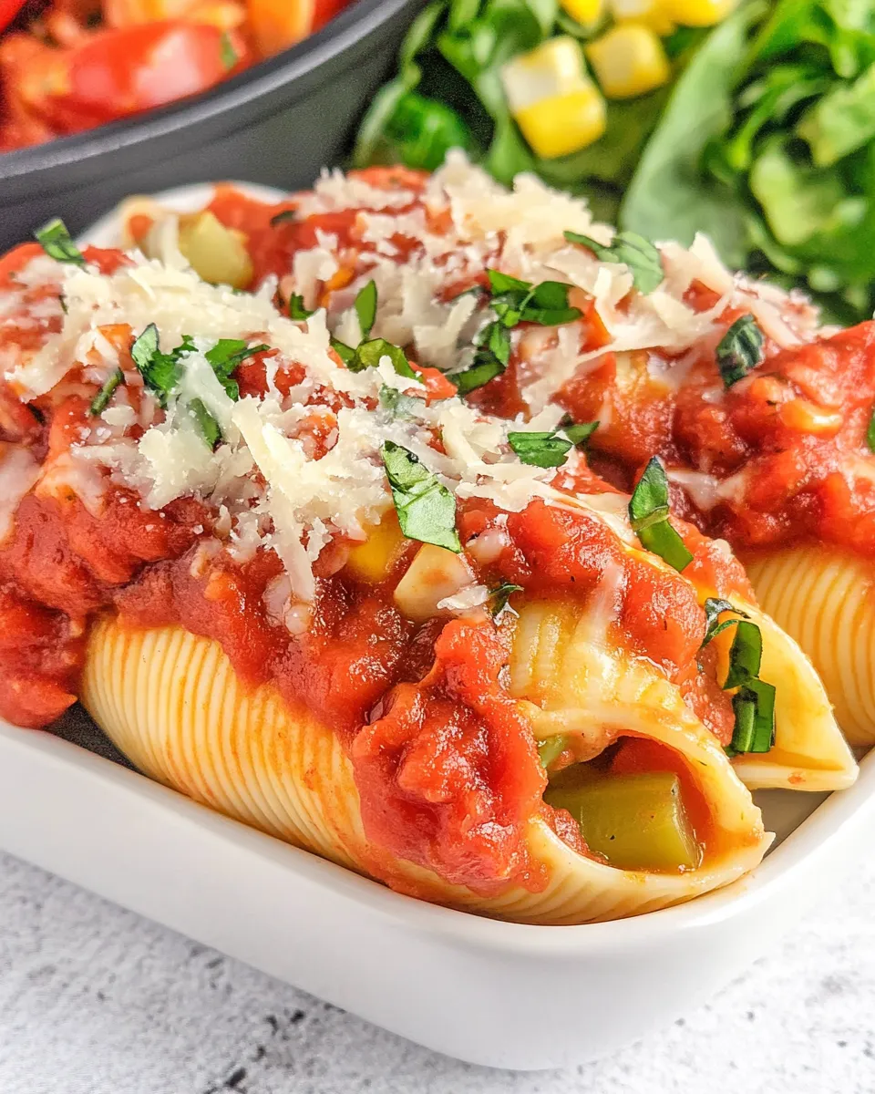 Pesto Stuffed Shells - ForkandPan