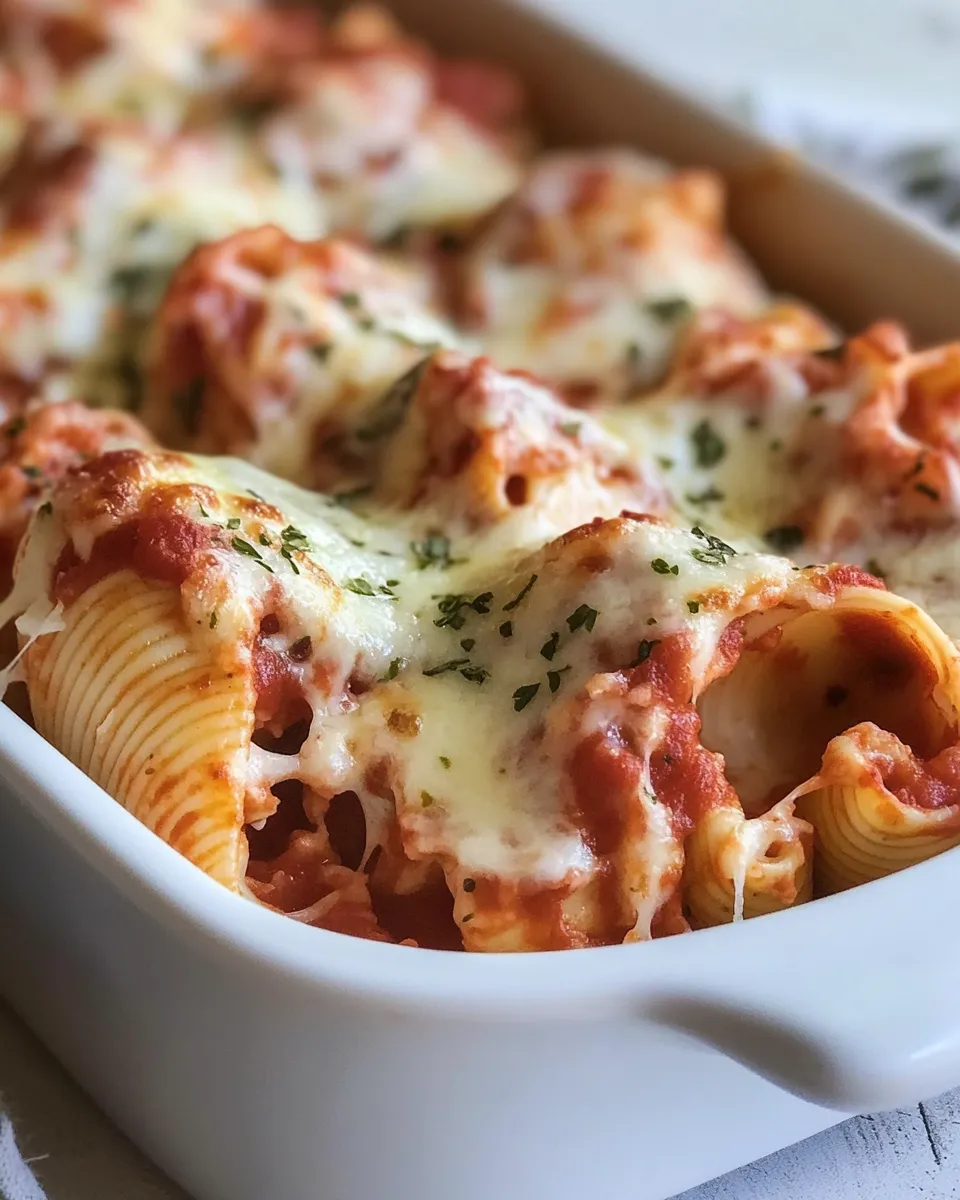 Pizza Stuffed Shells - ForkandPan