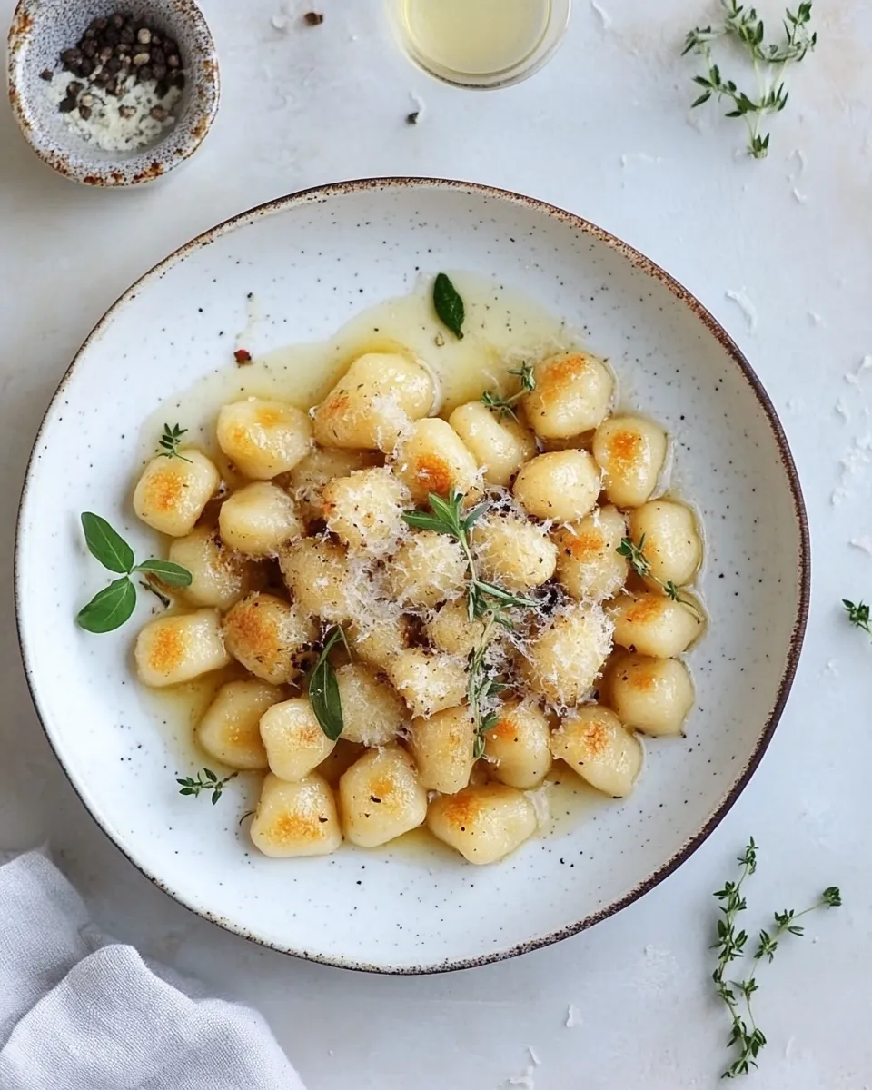Toasted Gnocchi with Herb Brown Butter. - ForkandPan