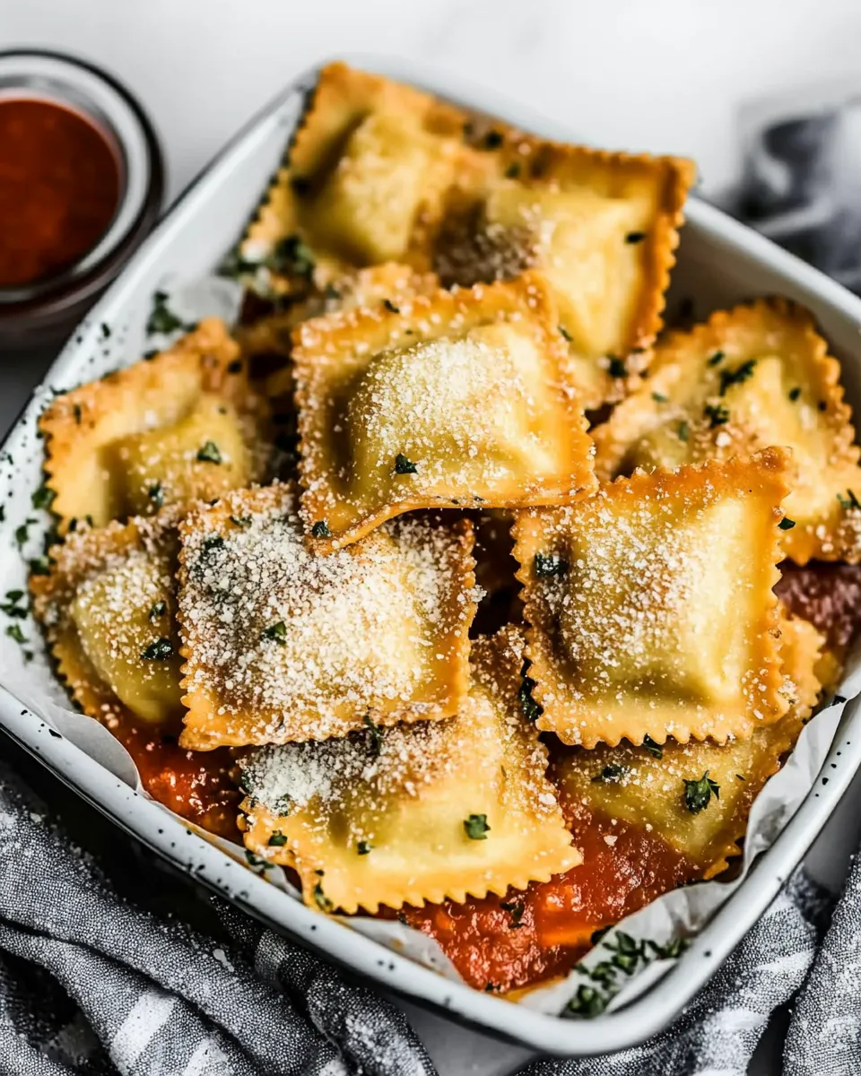 Toasted Ravioli - ForkandPan